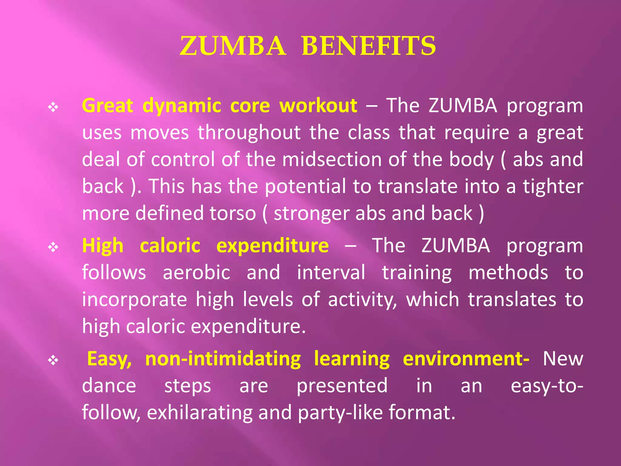 Zumba ppt | PPTX