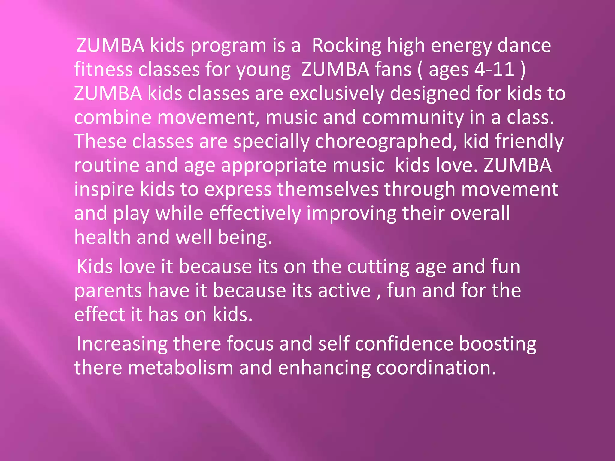 Zumba ppt | PPTX