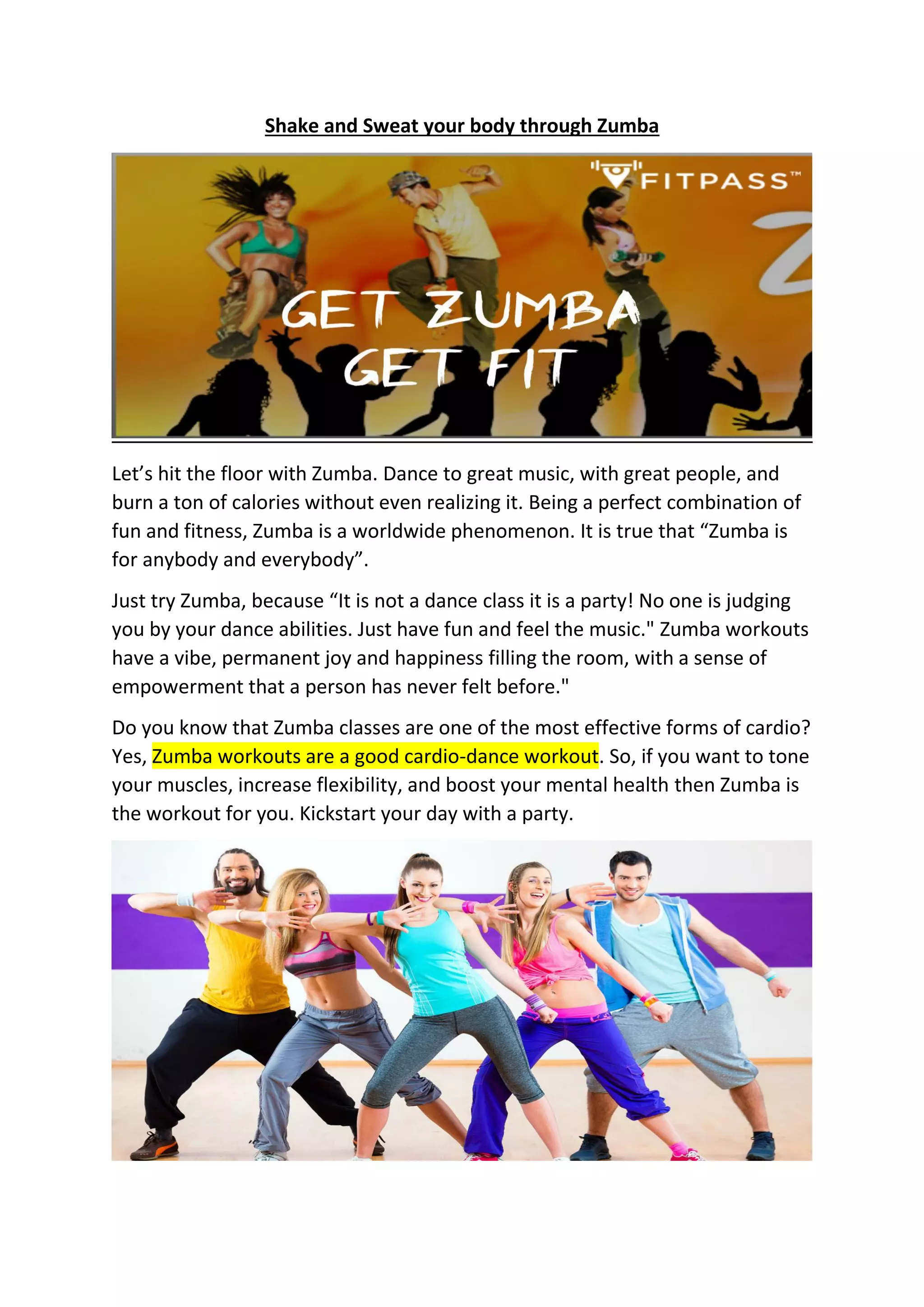 Zumba workout | PDF