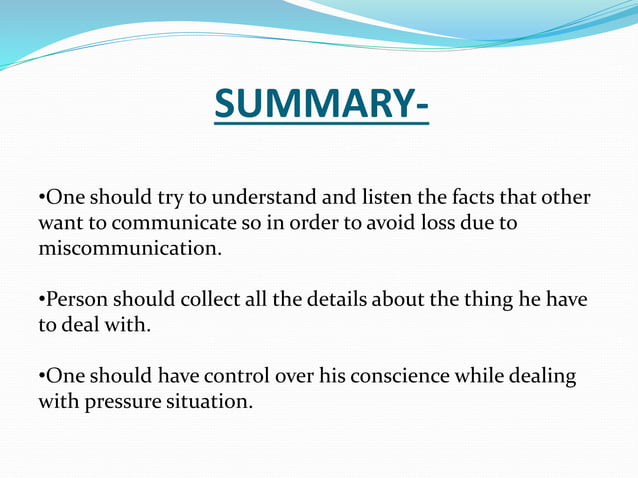 how miscommunication can lead to worst situation | PPTX