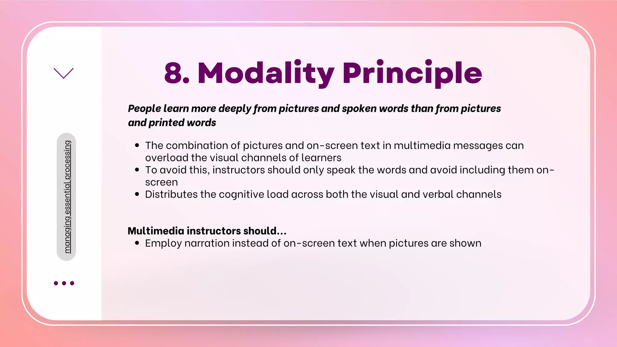 12 Principles of Multimedia Design | PDF