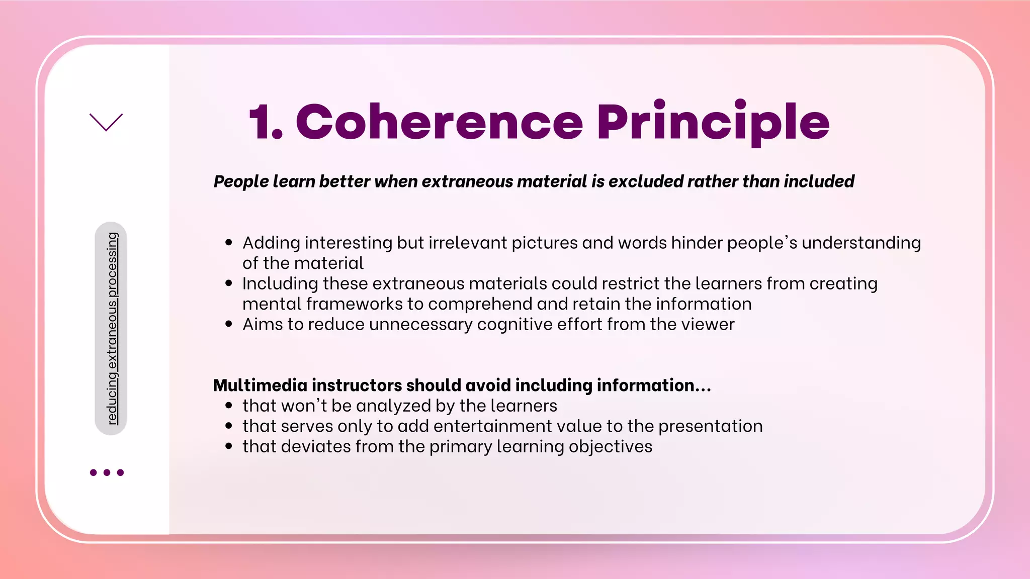 12 Principles of Multimedia Design | PDF