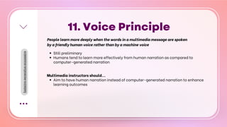 12 Principles of Multimedia Design | PDF