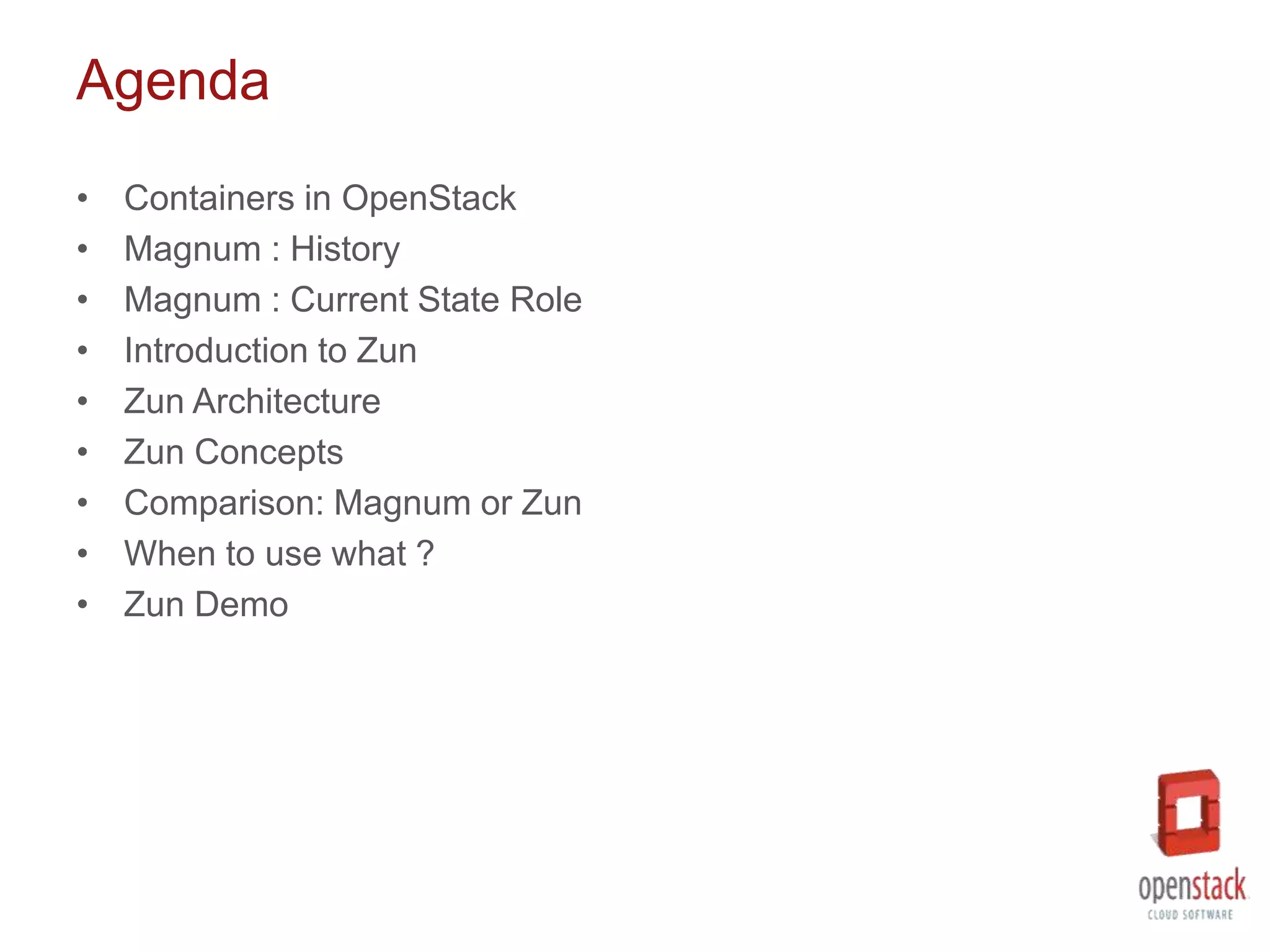 Who carries your container? Zun or Magnum? | PPTX | Cloud Computing ...