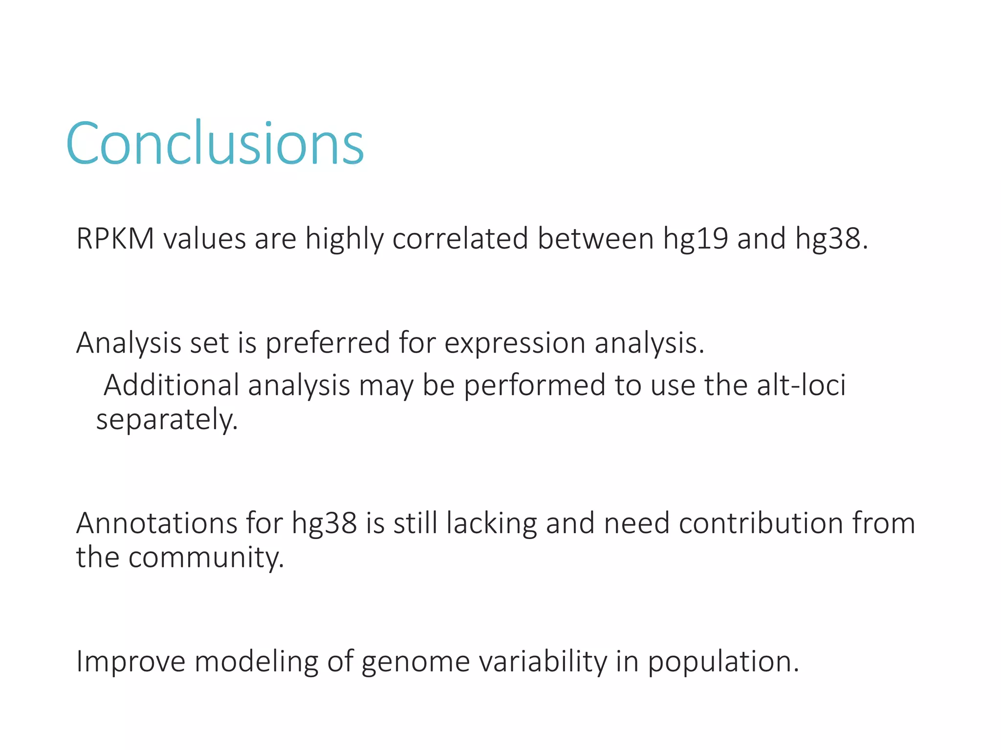 hg19 (GRCh37) vs. hg38 (GRCh38) | PPTX