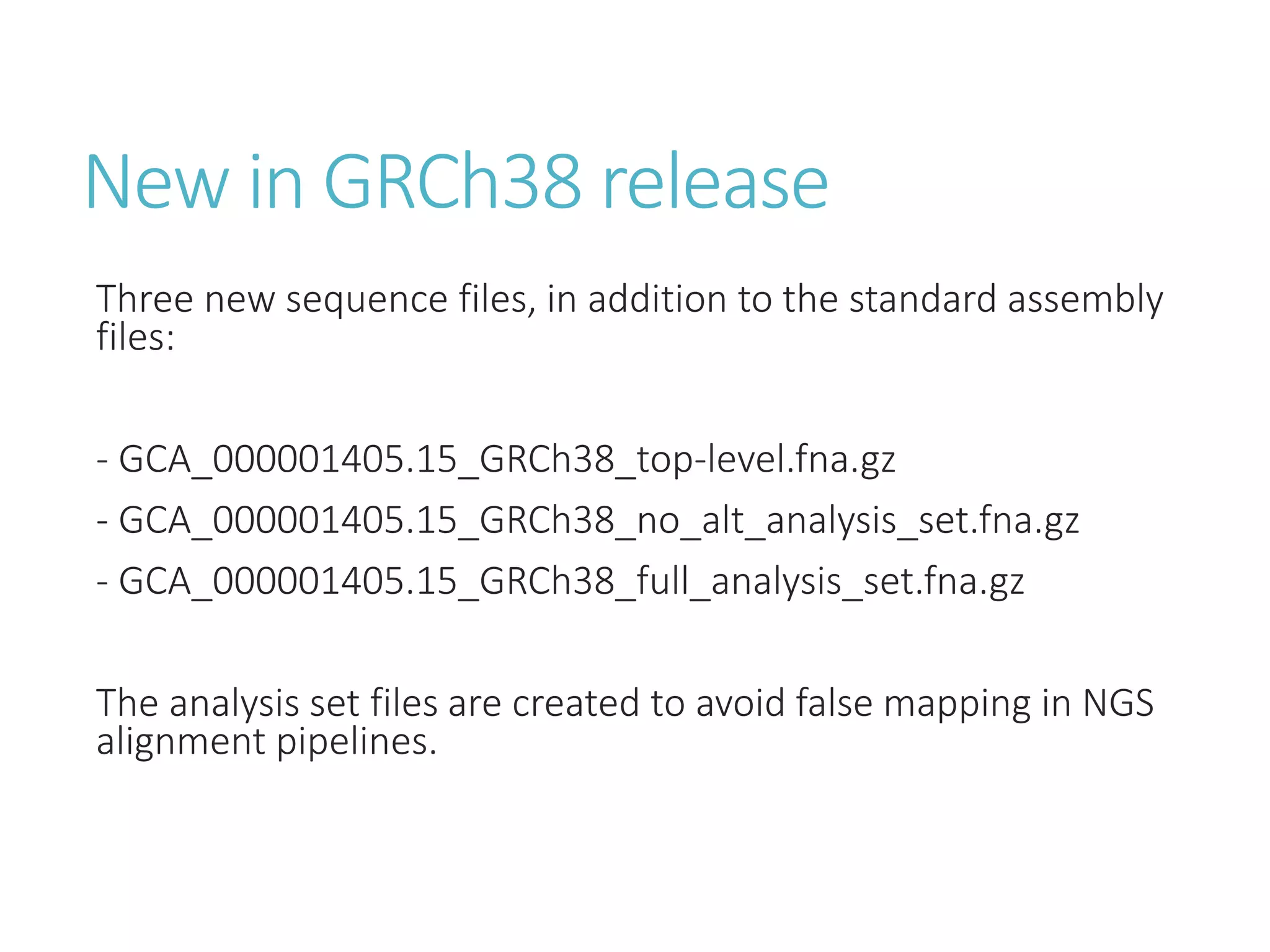 hg19 (GRCh37) vs. hg38 (GRCh38) | PPTX