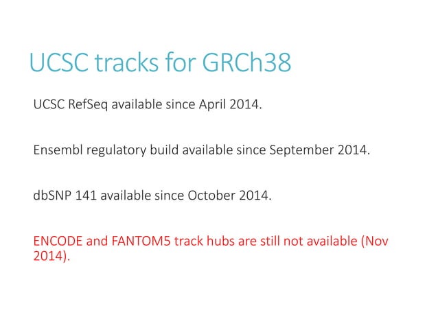 hg19 (GRCh37) vs. hg38 (GRCh38) | PPTX | Genetics | Science