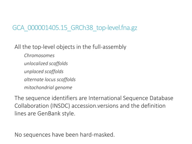 hg19 (GRCh37) vs. hg38 (GRCh38) | PPTX | Genetics | Science