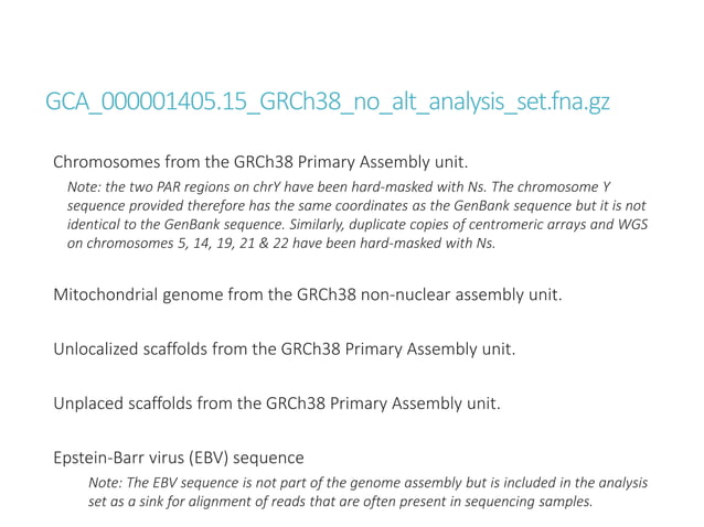 hg19 (GRCh37) vs. hg38 (GRCh38) | PPTX | Genetics | Science