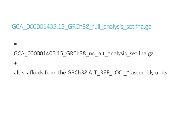 hg19 (GRCh37) vs. hg38 (GRCh38) | PPTX | Genetics | Science