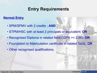 Bachelor of Occupational Safety and Health Management | PPT