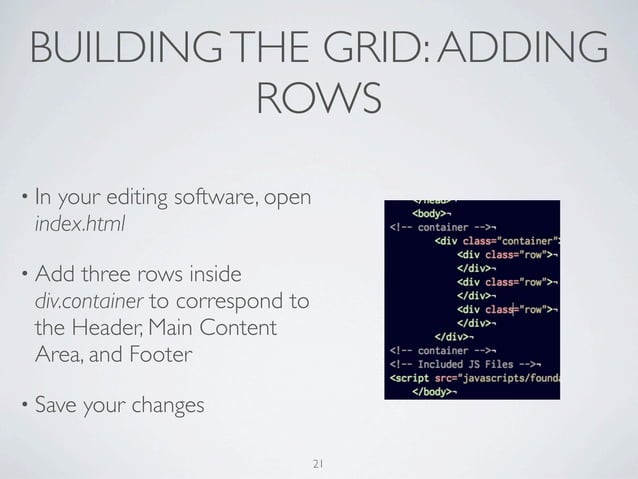 Getting Started With Css Frameworks Using Zurb Foundation Ppt