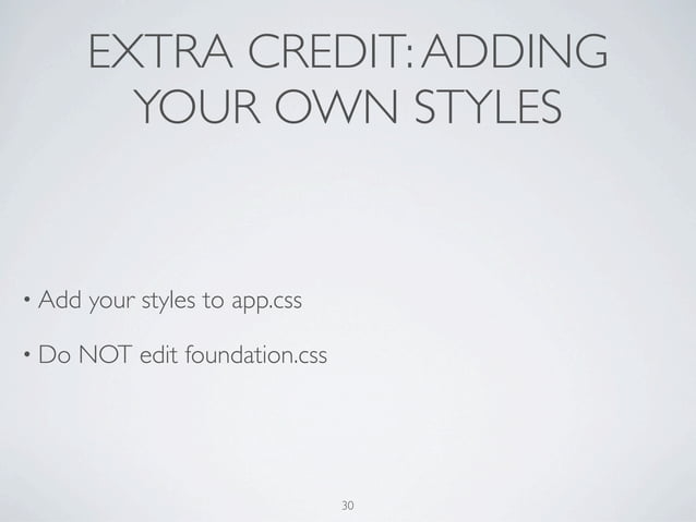 Getting Started With Css Frameworks Using Zurb Foundation Ppt