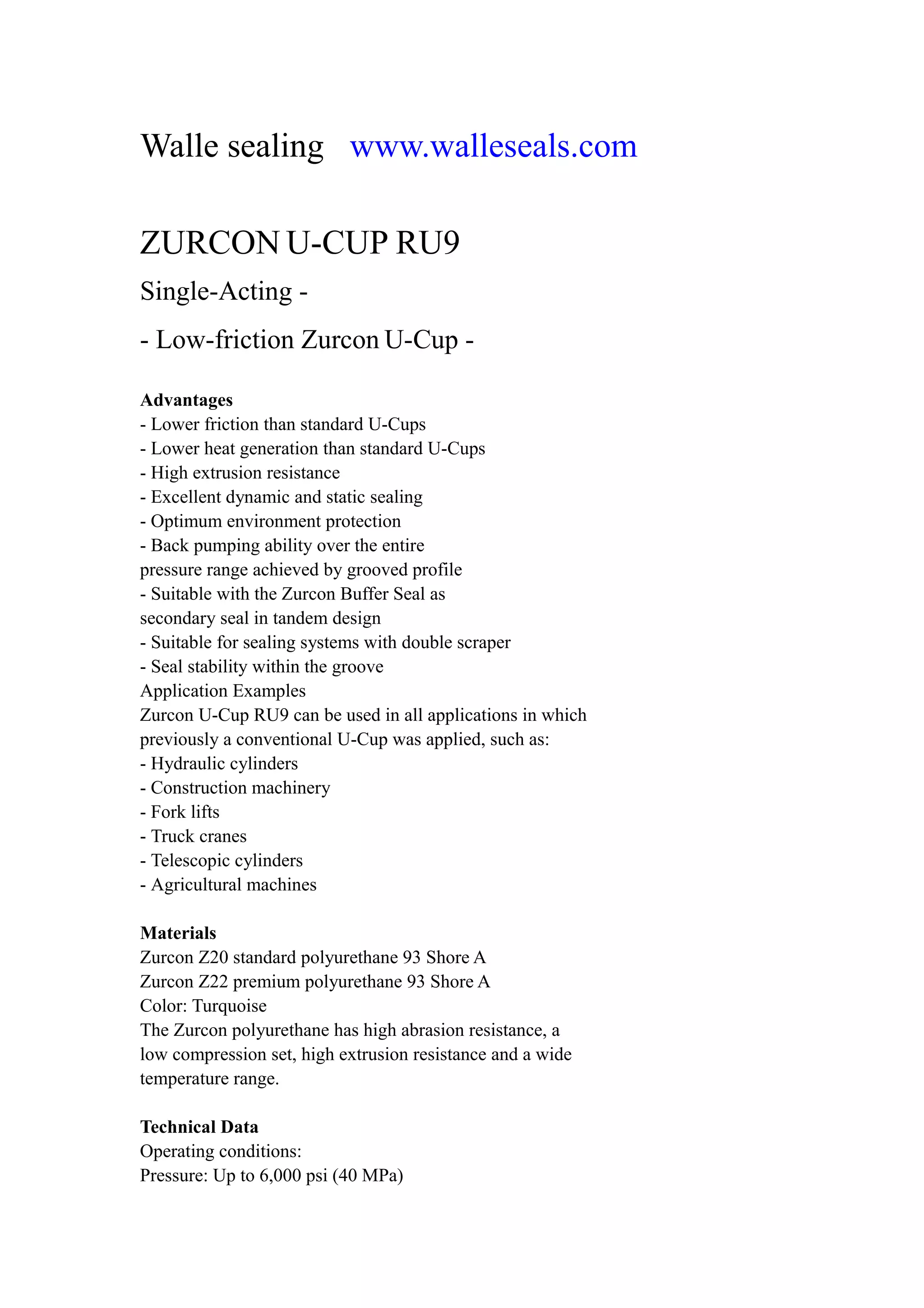 Zurcon u cup ru9 | PDF