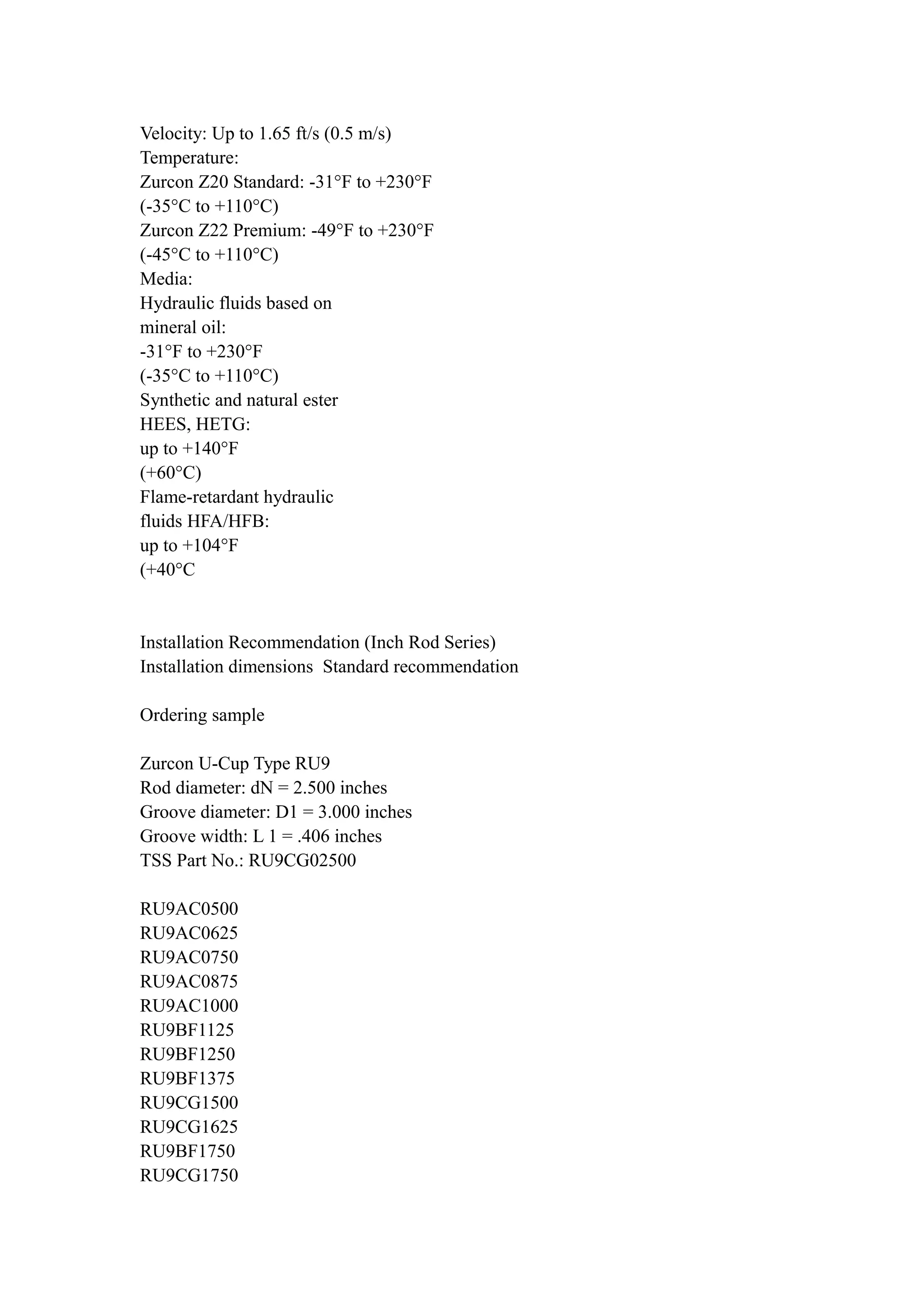 Zurcon u cup ru9 | PDF