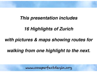 16 Zurich Things to Do with Walking Tour, Maps, Pictures and Podcast ...