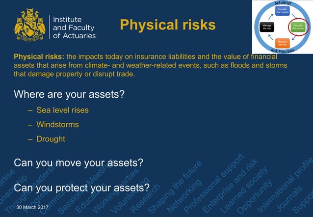 Climate change risk: an actuarial approach | PPT