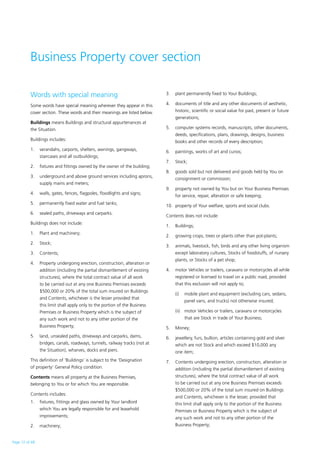 Zurich Business Pack PDS | PDF