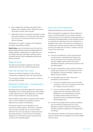 Zurich Business Pack PDS | PDF