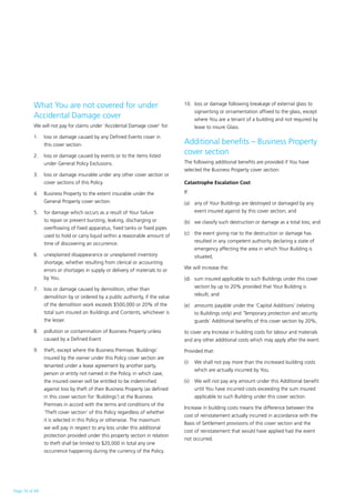 Zurich Business Pack PDS | PDF