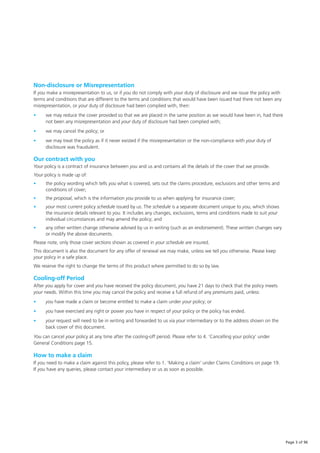 Zurich Insurance Business Pack PDS | PDF