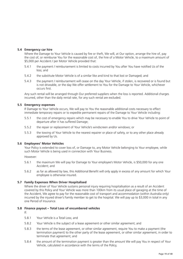 Zurich Steadfast Commercial Motor Insurance PDS | PDF