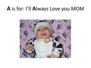 Zuri’S Abc Mom Book | PPTX