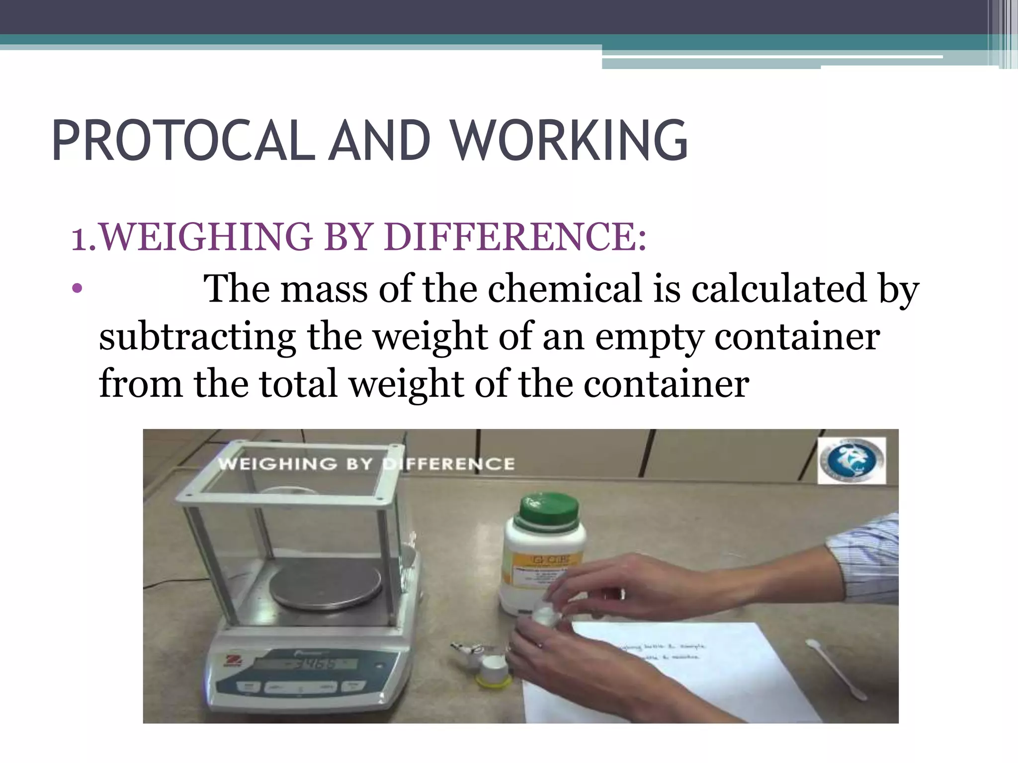 Weighing balance | PPTX