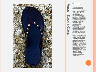 Zuzatz sandal shoes with interchangeable straps | PPTX