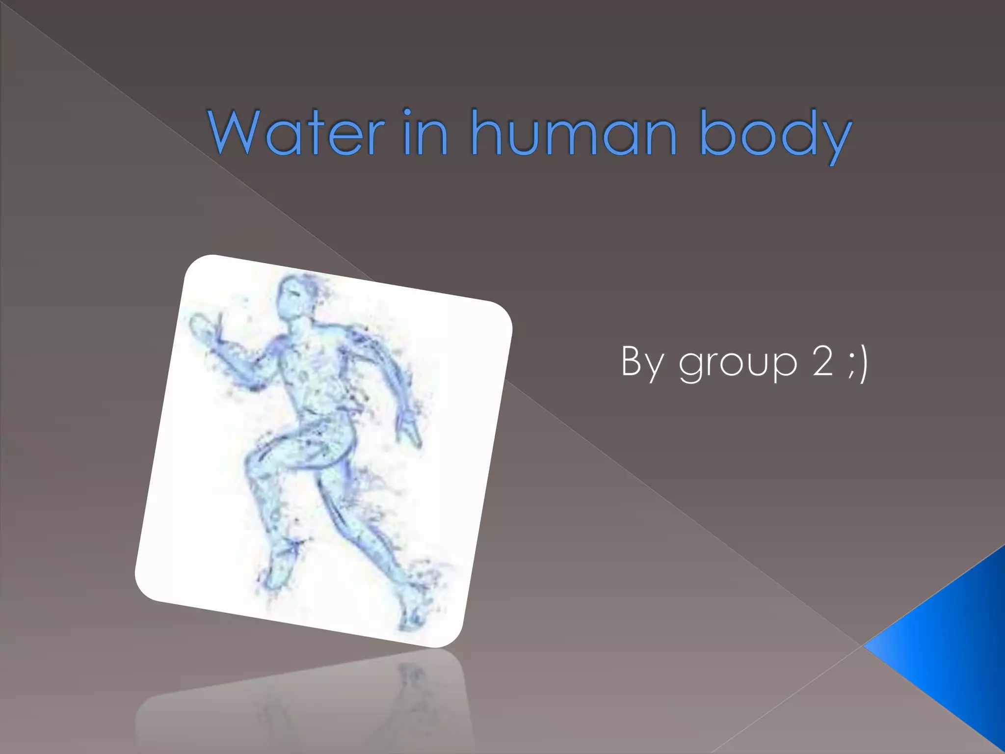 Water in human body by Group2 | PPT
