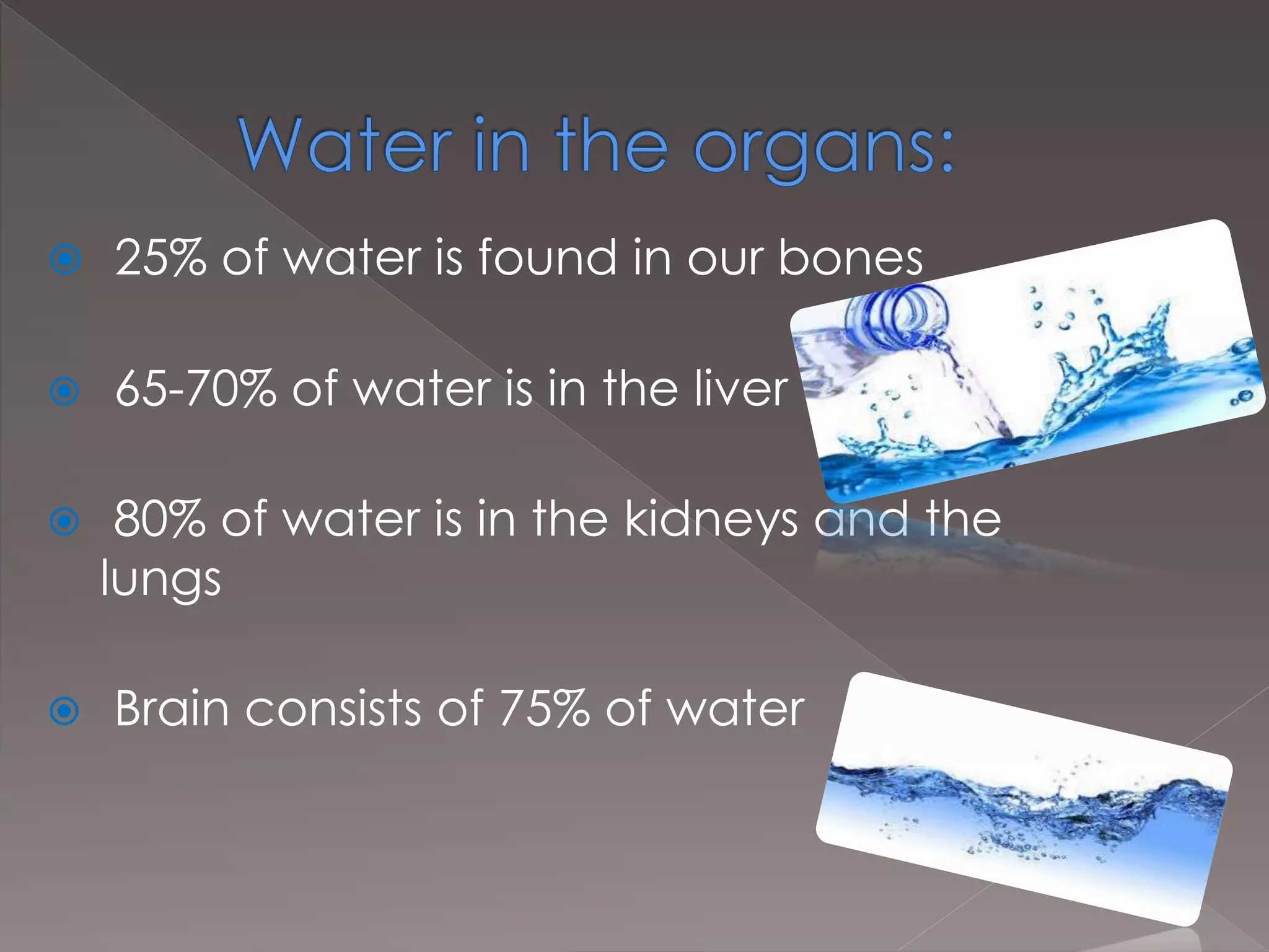Water in human body by Group2 | PPTX