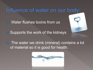 Water in human body | PPTX