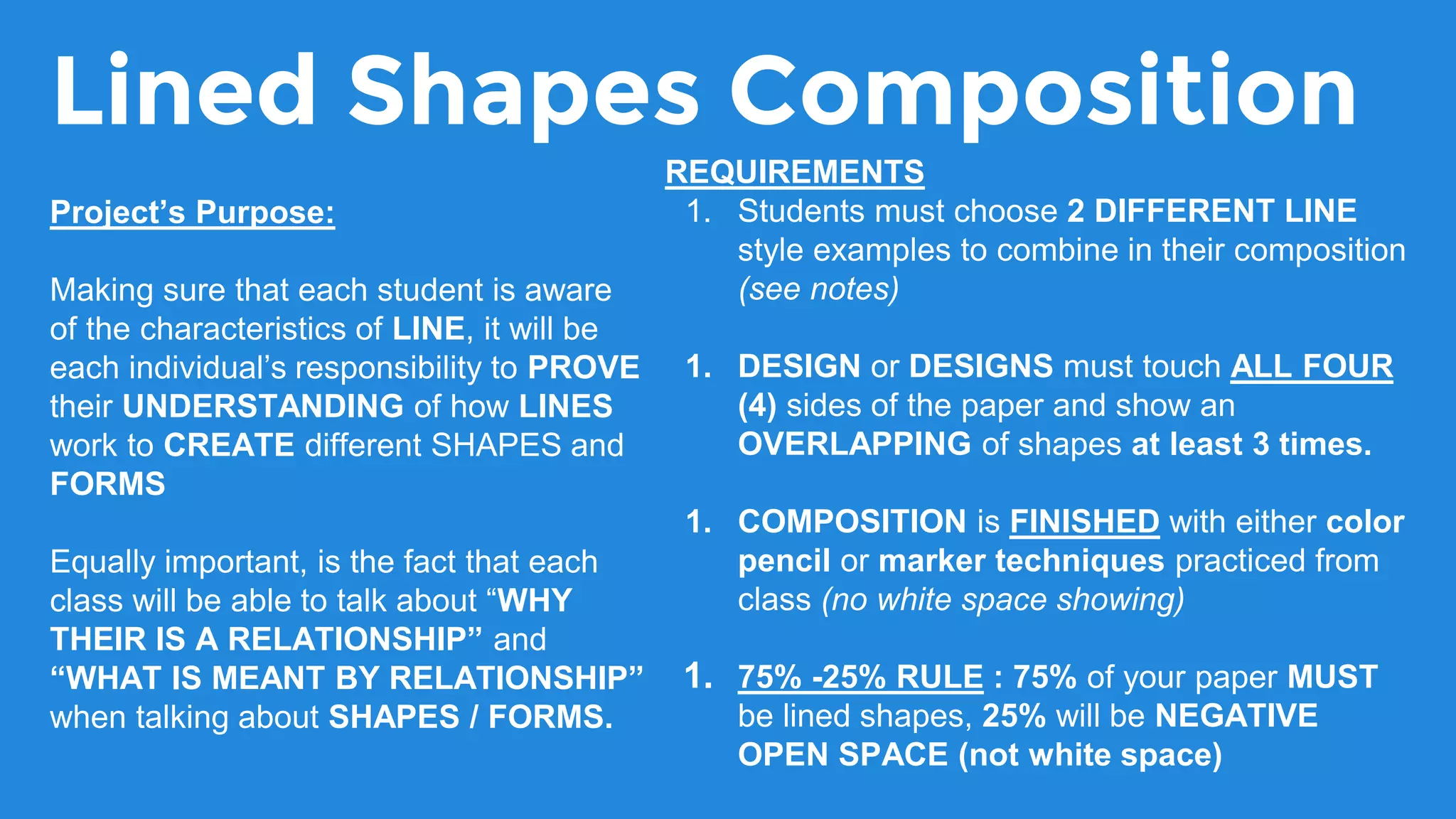 Lined Shapes Composition | PPTX