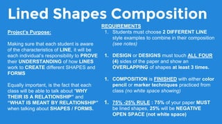 Lined Shapes Composition | PPT