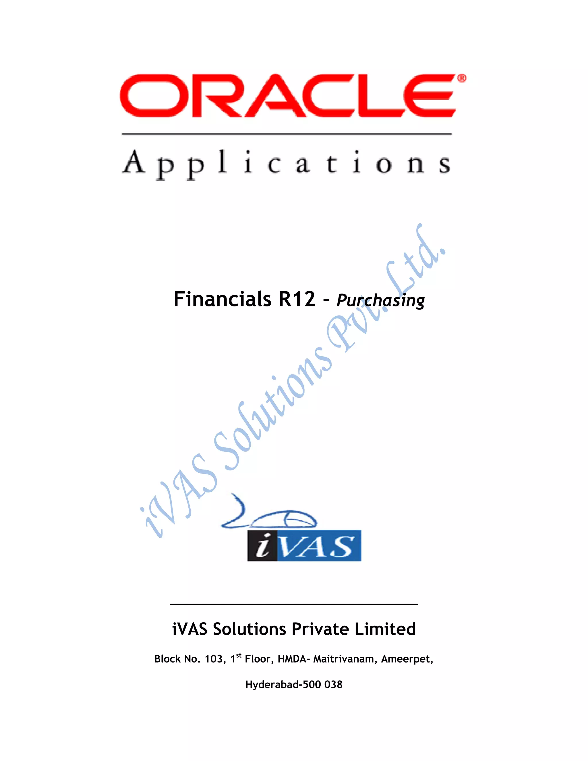 Oracle Purchasing ivas | PDF | Operating Systems | Computer Software ...