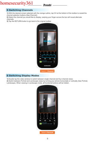 Zmodo User Manual -Zviewer for android | PDF