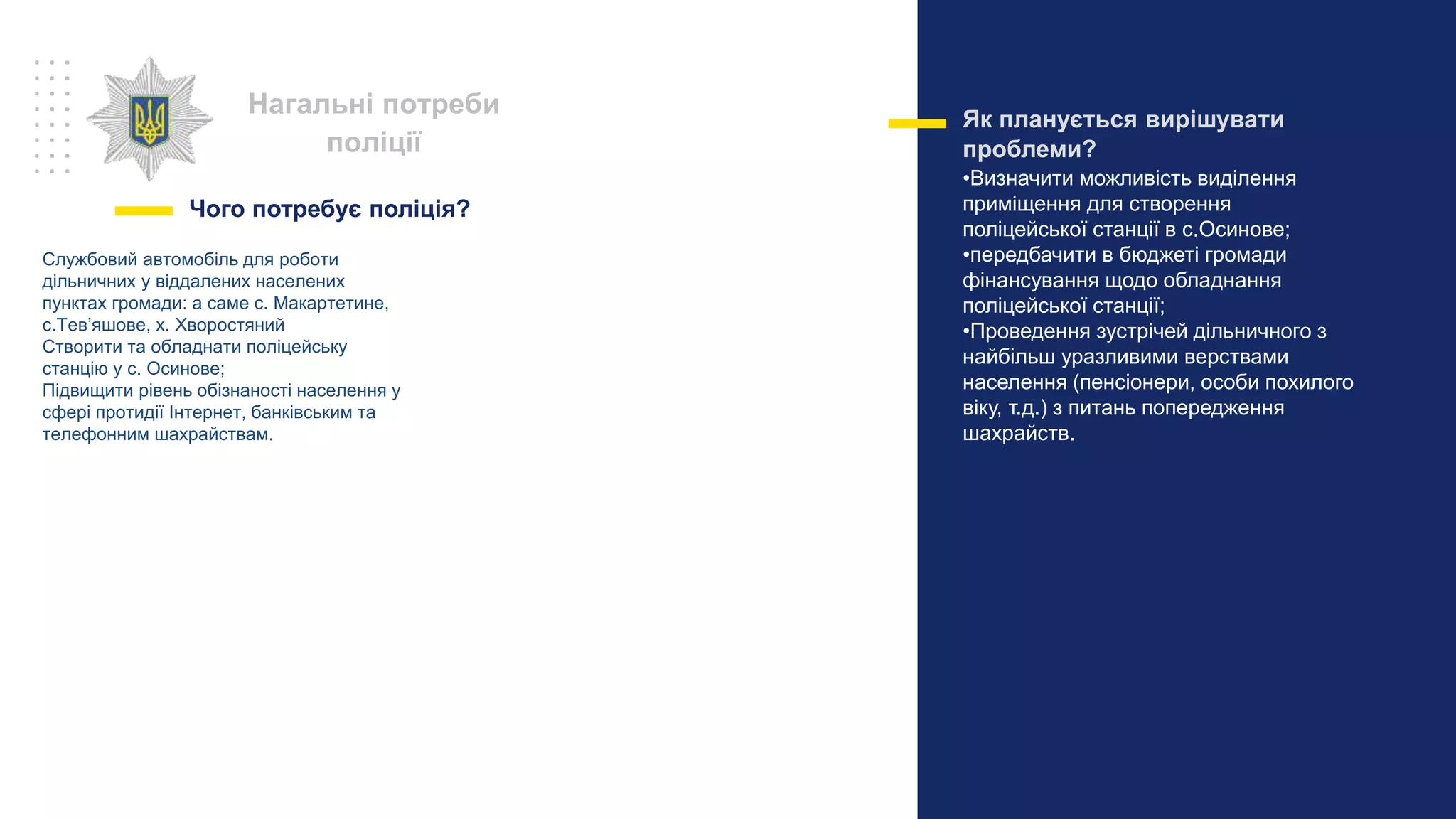 Zvit Novopskov 2018 | PPT