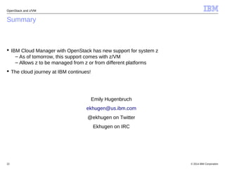 z/VM and OpenStack | PPT
