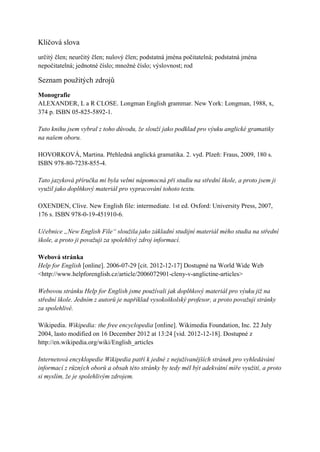 Závěrečný úkol KPI | PDF