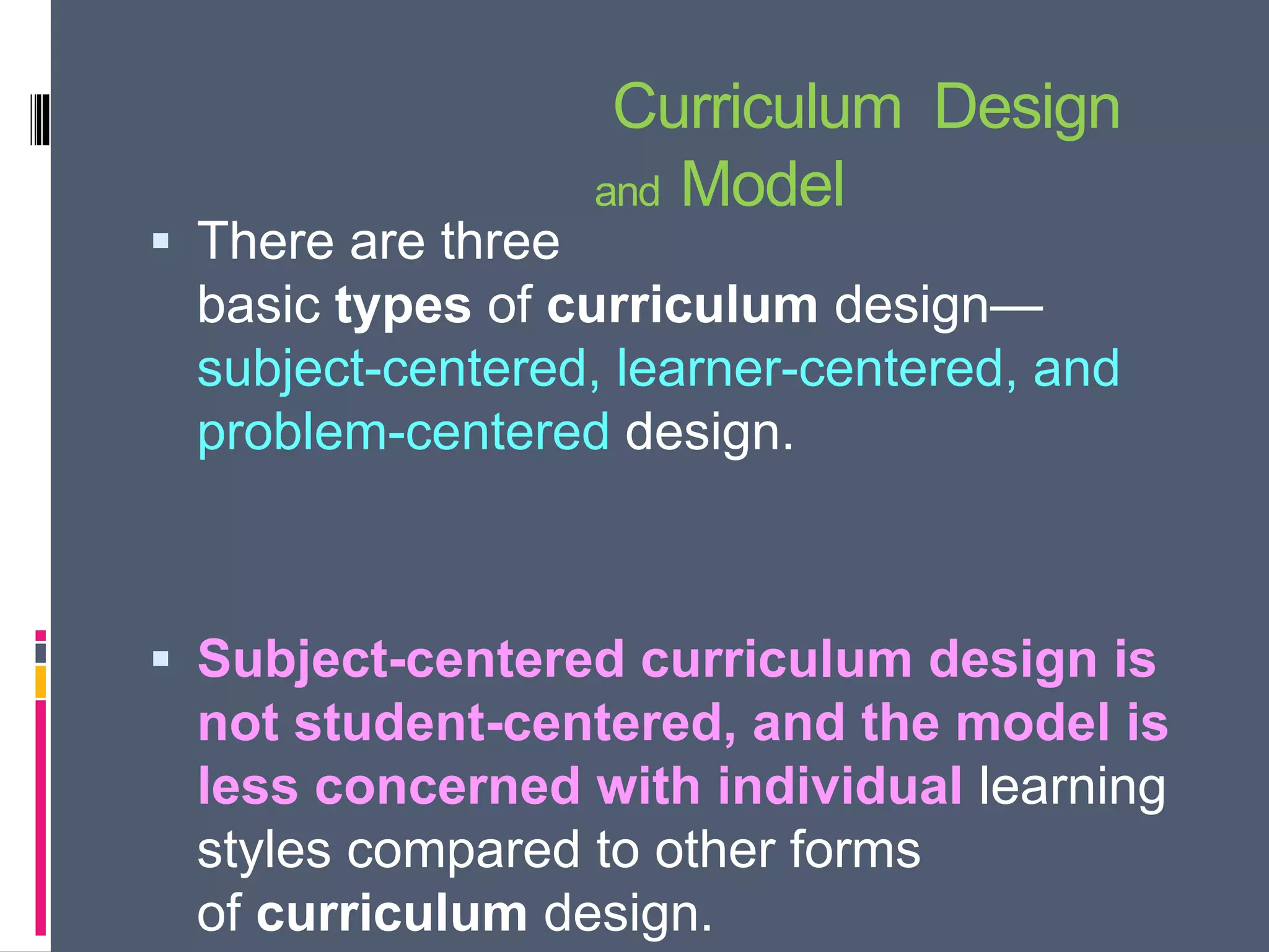 Curriculum Development - models | PPT