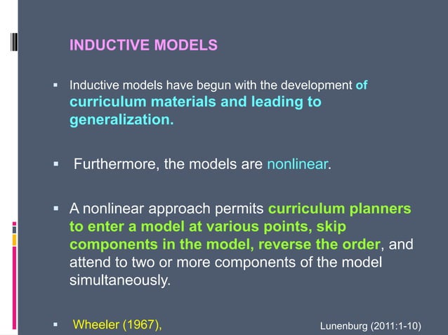 Curriculum Development - models | PPT