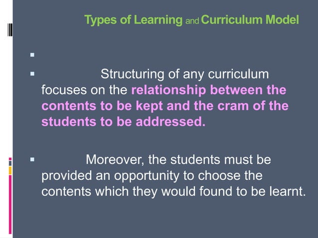 Curriculum Development - models | PPT