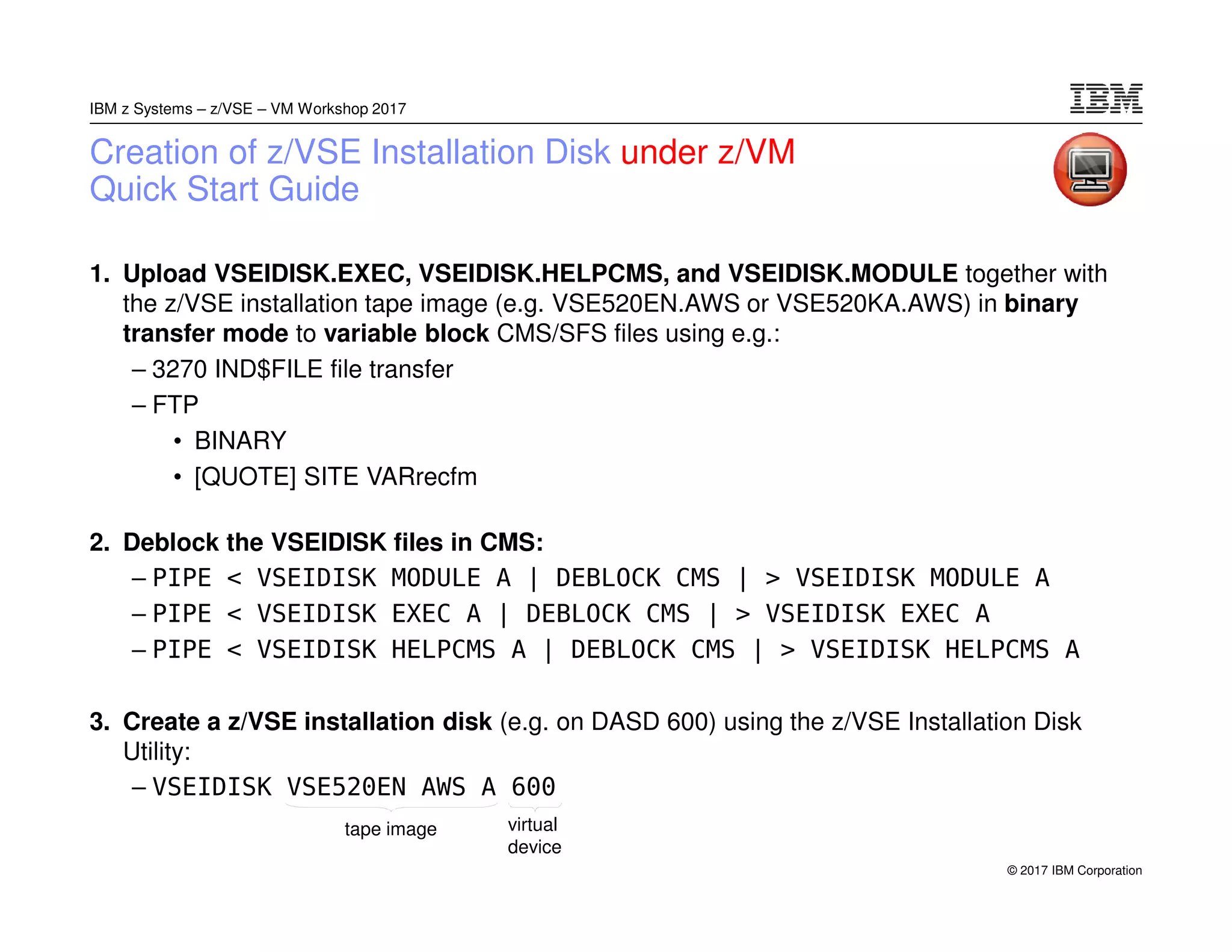 z/VSE Base Installation - Step by Step | PDF