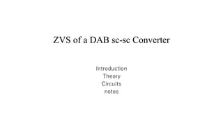 Zero Voltage Switching of a DAB Converter | PPT