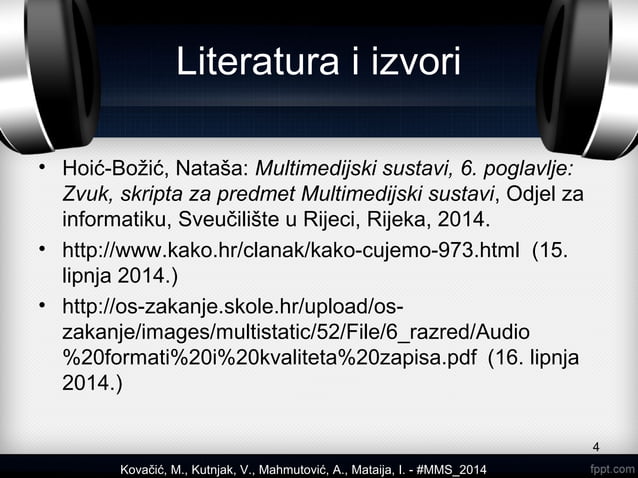 Zvuk Ines | PPT