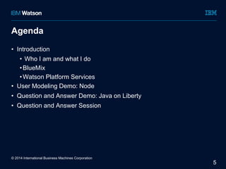 Building Your Own Watson Powered Application on Bluemix | PPT