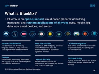 Building Your Own Watson Powered Application on Bluemix | PPT