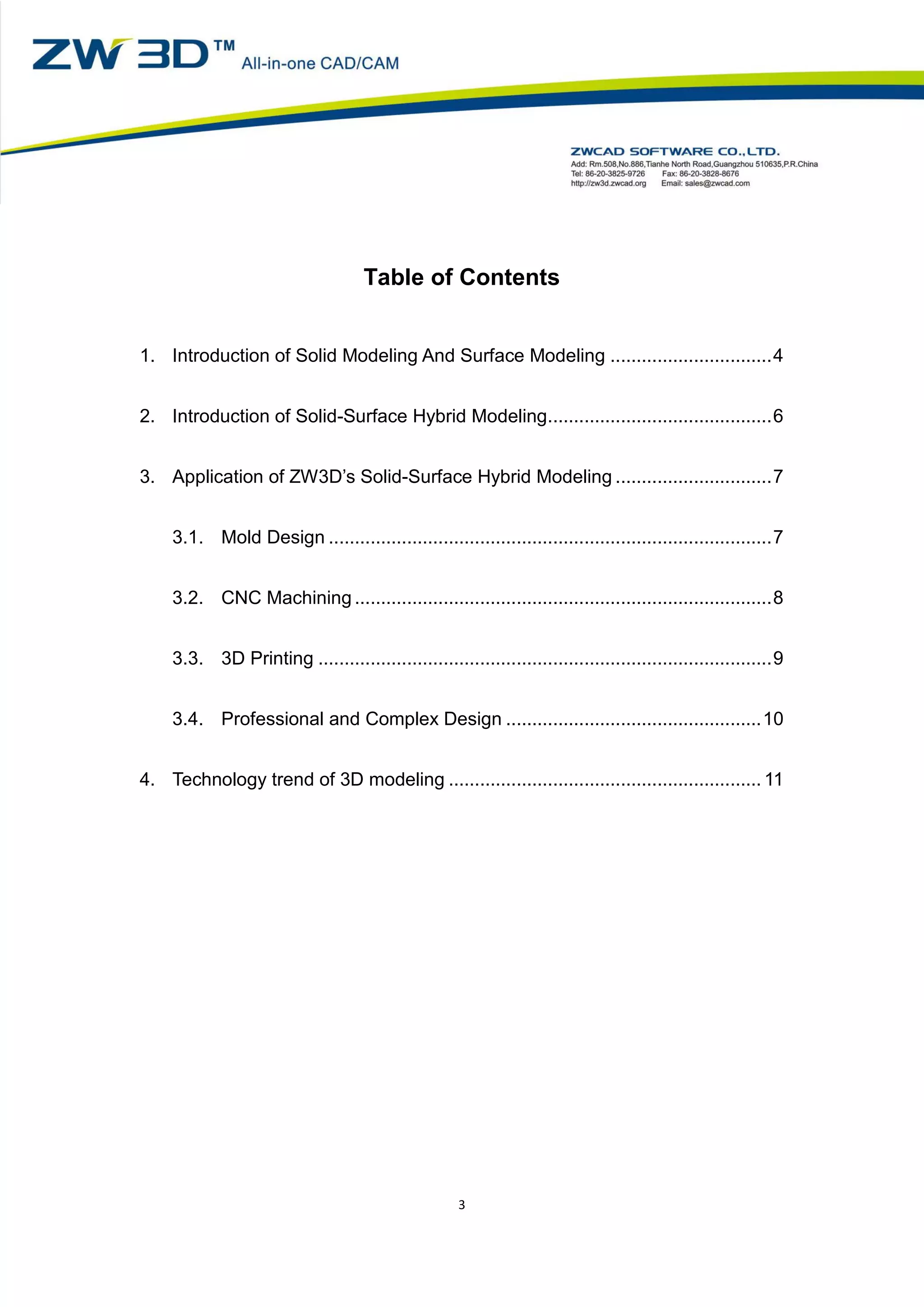 Solid-Surface Hybrid Modeling: Future Trends of 3D CAD Modeling | PDF ...