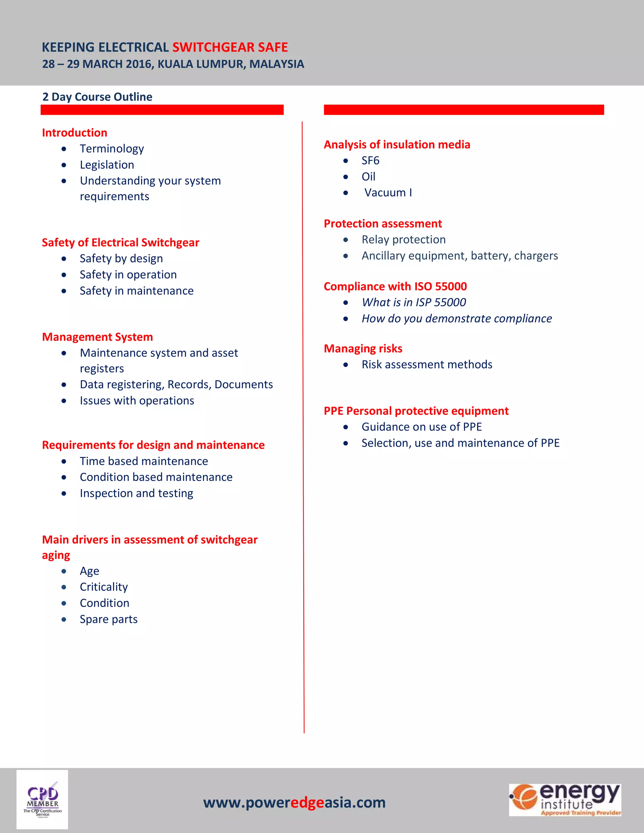 KEEPING ELECTRICAL SWITCHGEAR SAFE | PDF