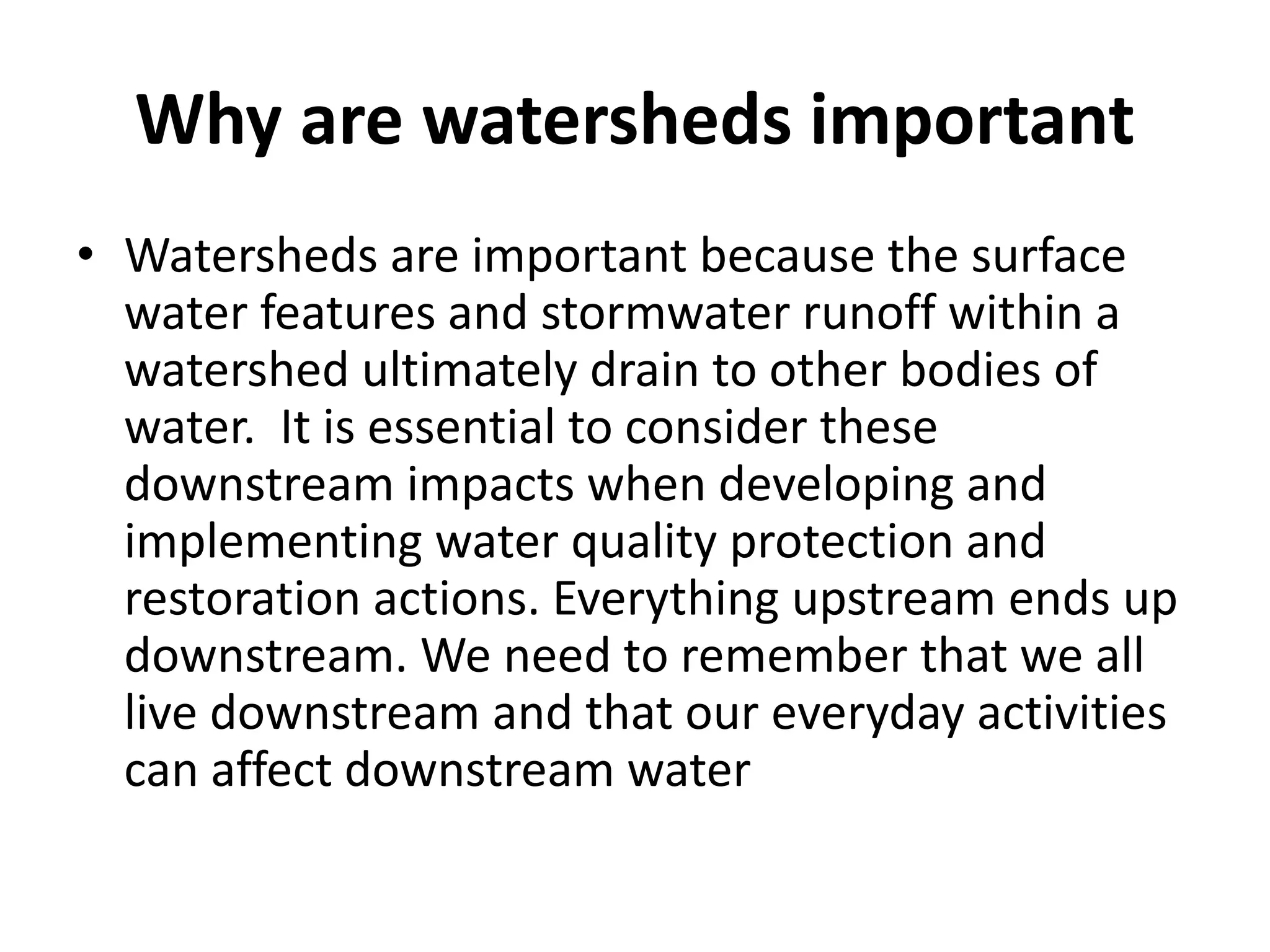 Watershed management | PPTX